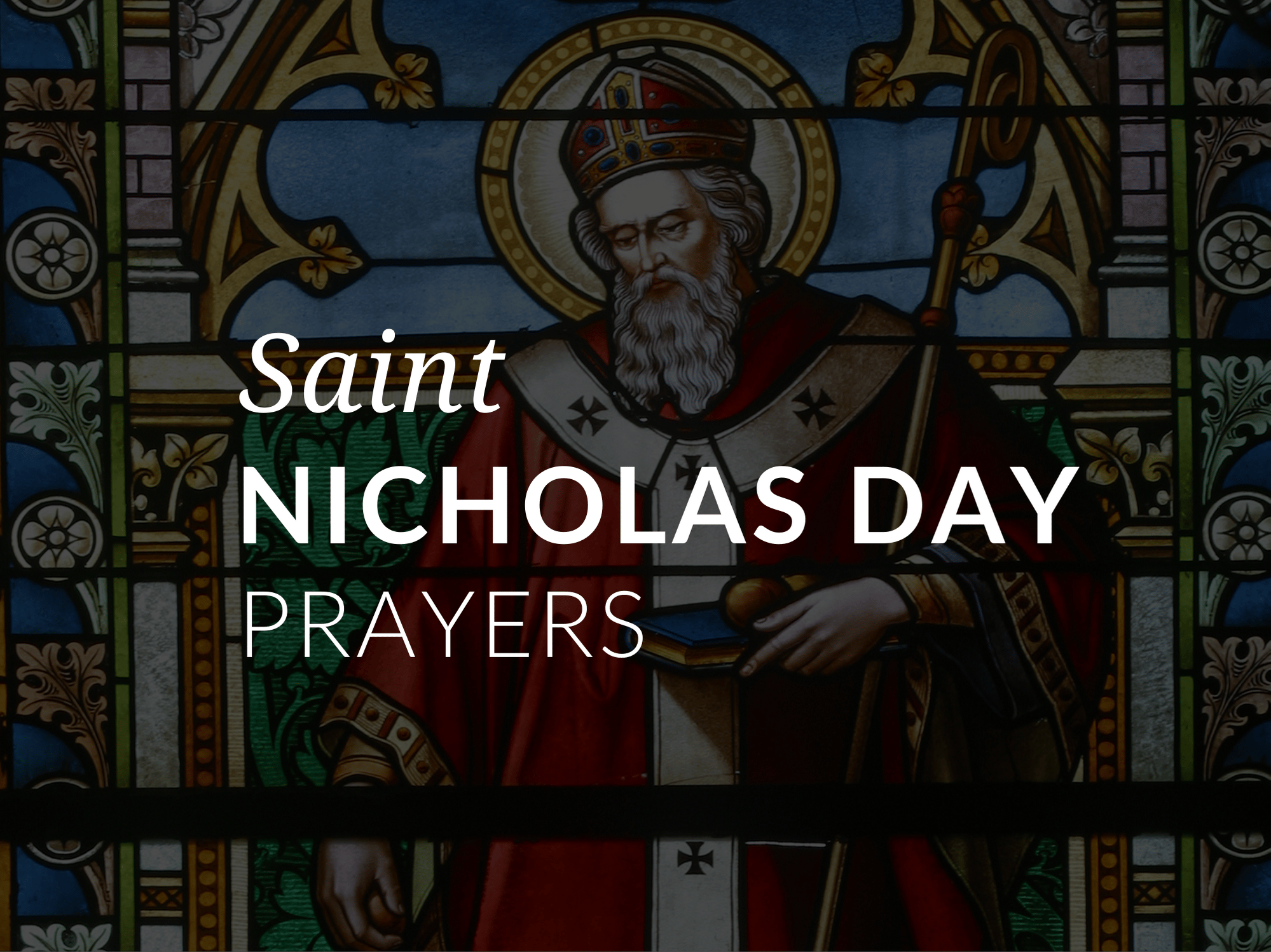 Printable Saint Nicholas Prayer Cards