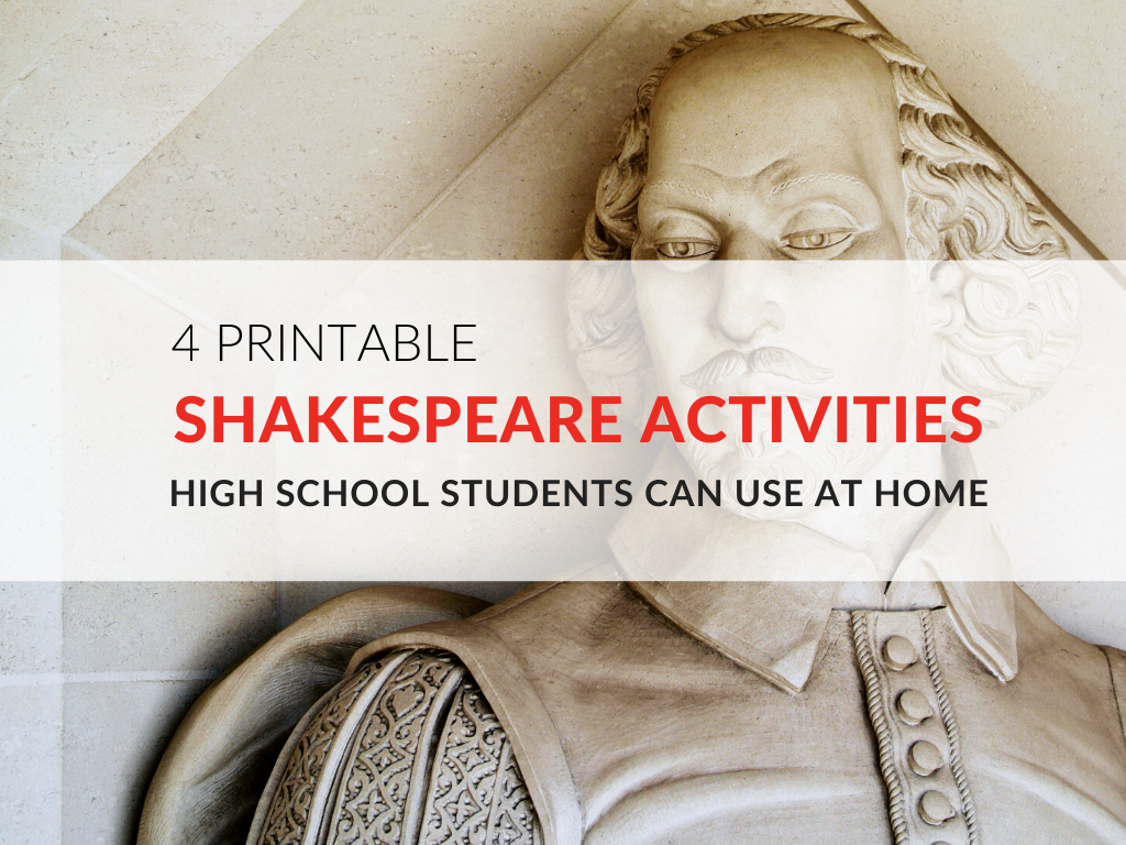 4 Shakespeare Activities for High School Students