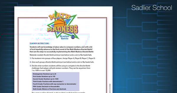 [FREE] March Madness Math Worksheets, Grades 1–6