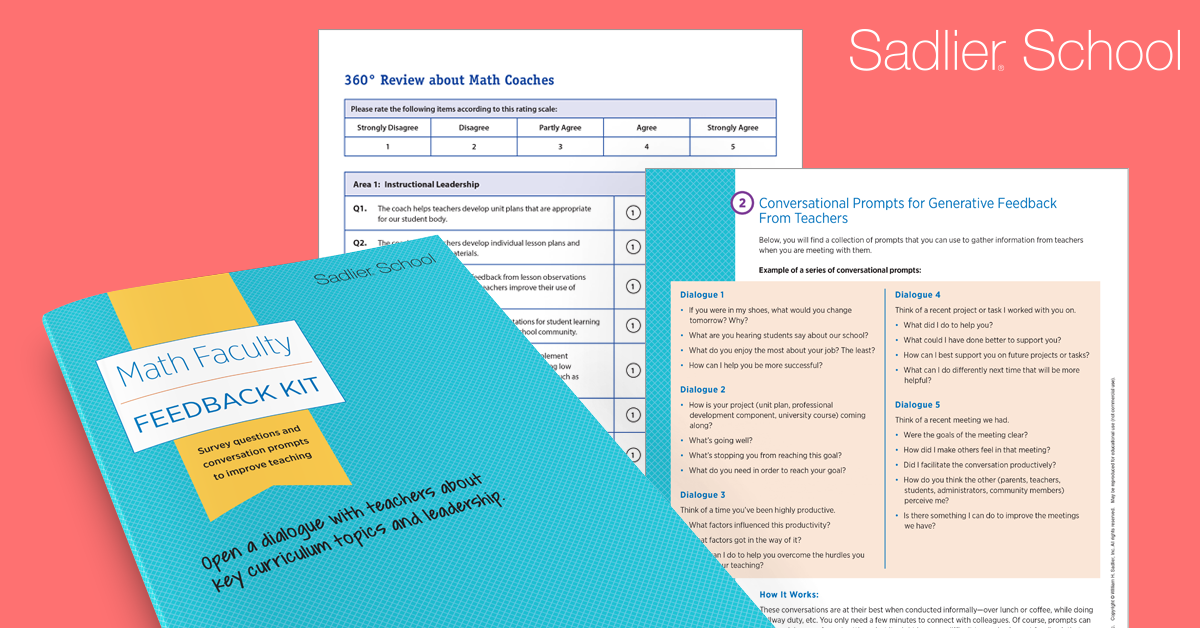 Math Survey Questions for Teachers – Evaluation Forms for Principals ...