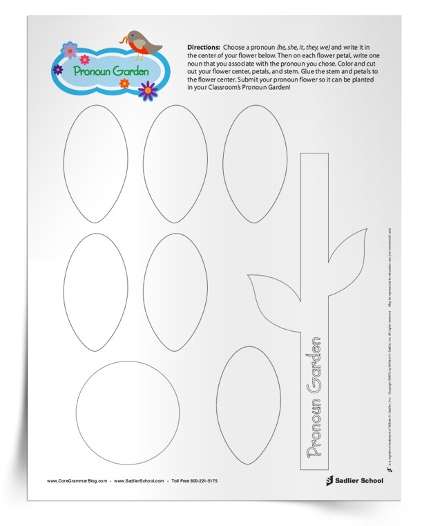 6 Grammar Spring Activity Sheets for Students