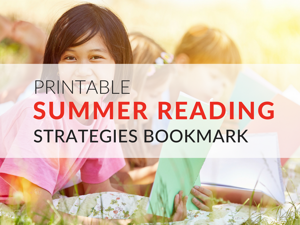 Summer Reading Strategies Bookmark for Elementary Students, Grades 2–5