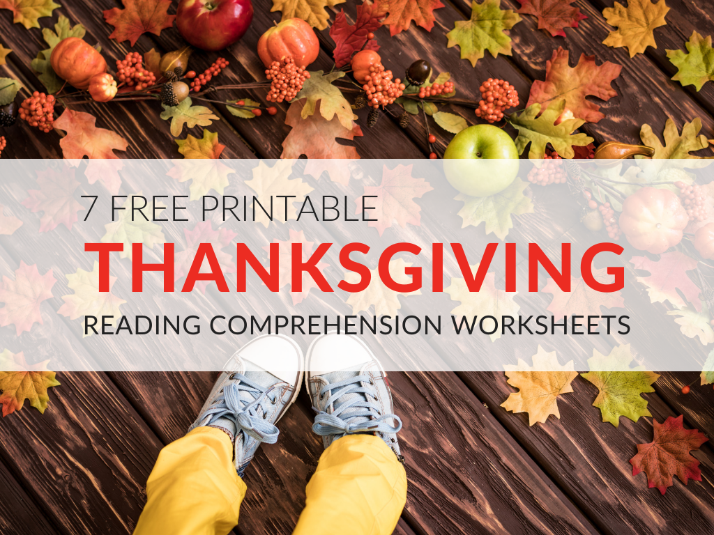 Thanksgiving Reading Comprehension Worksheets for Grades 1–5 [PDF ...