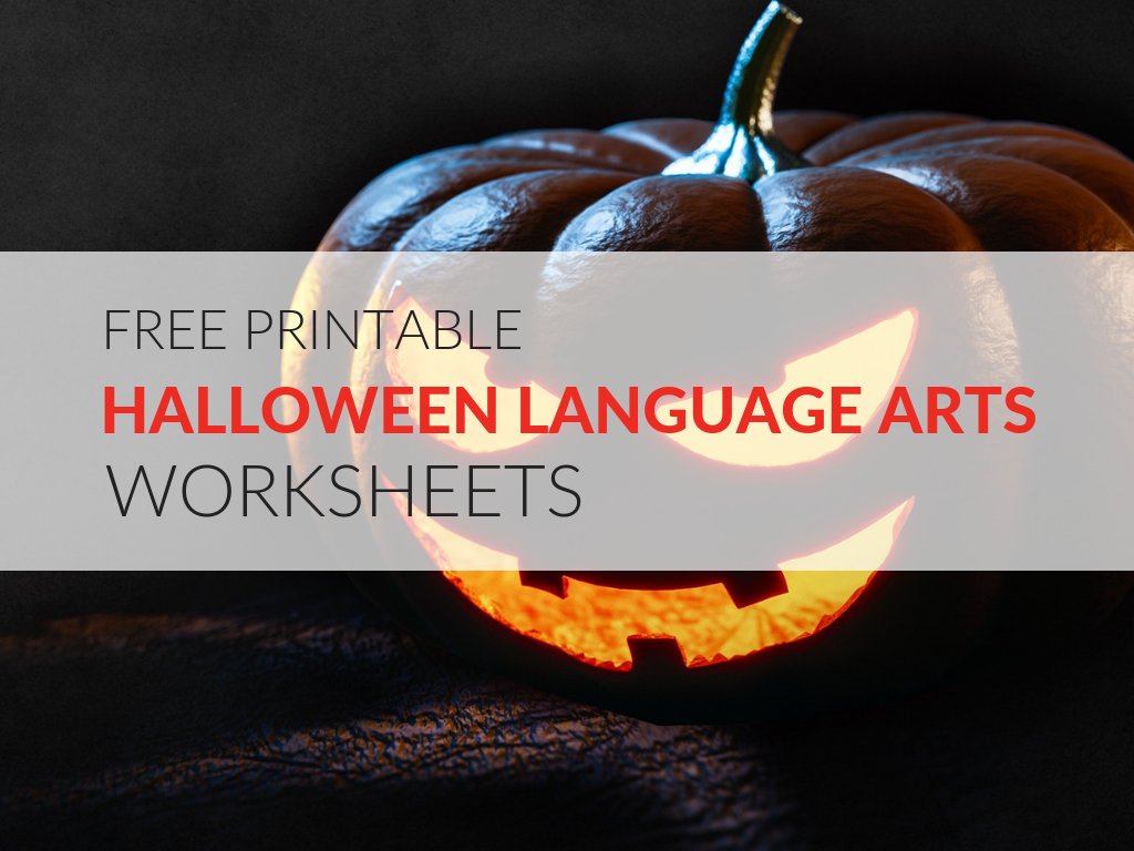 8 Printable Halloween Language Arts Worksheets!