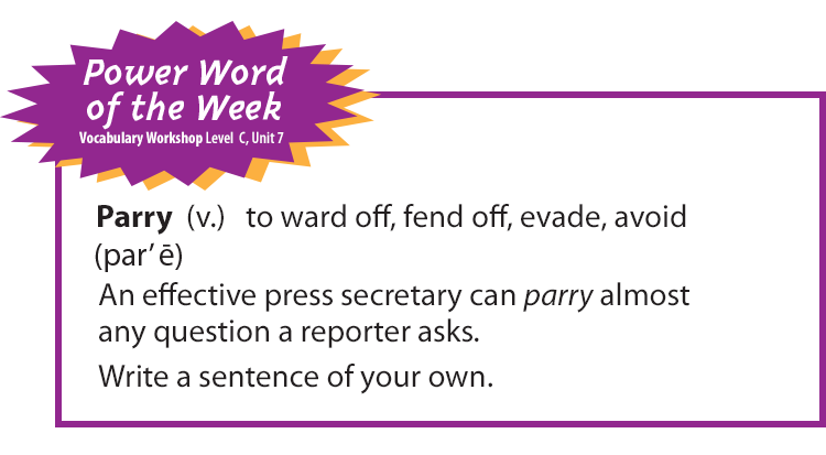 Power Word of the Week: Parry