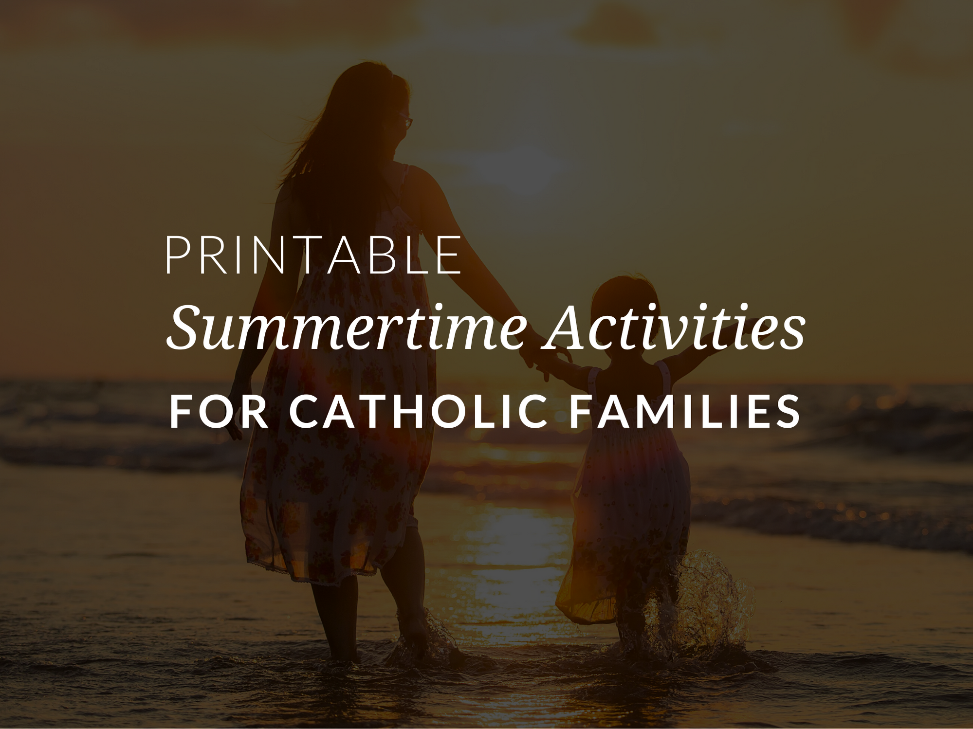 Printable Catholic Activities