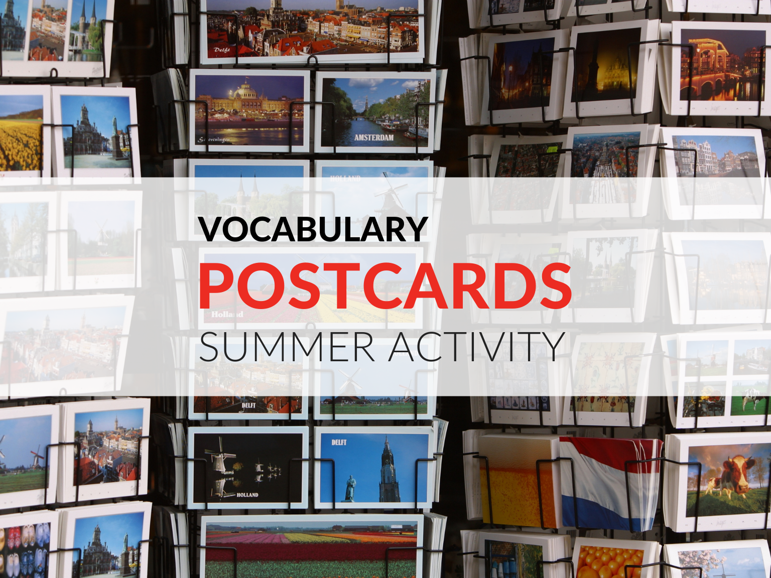 Vacation Postcards– A Summer Vocabulary Activity