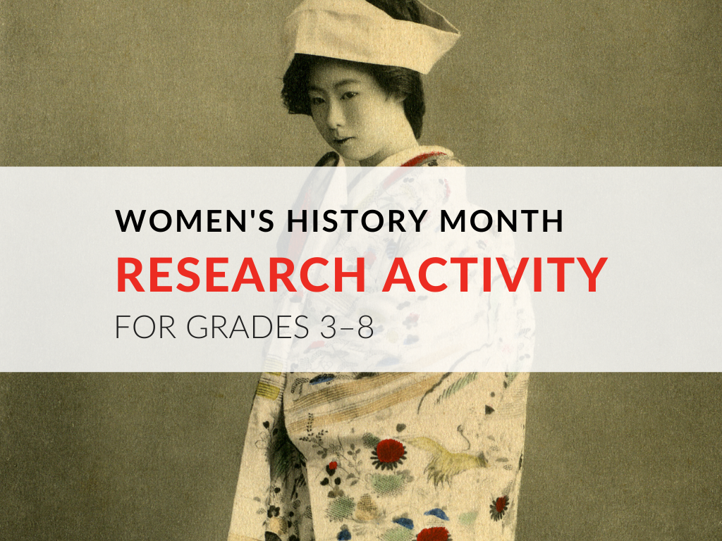 Women's History Month Research Activity, Grades 3–8